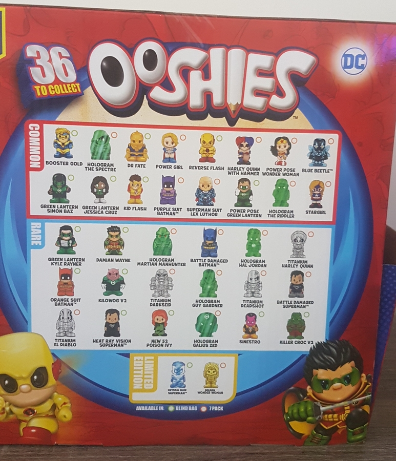 Dc Comics Ooshies Series 4 Blind Bag Full Box Of 45 Lemony Gem Toys