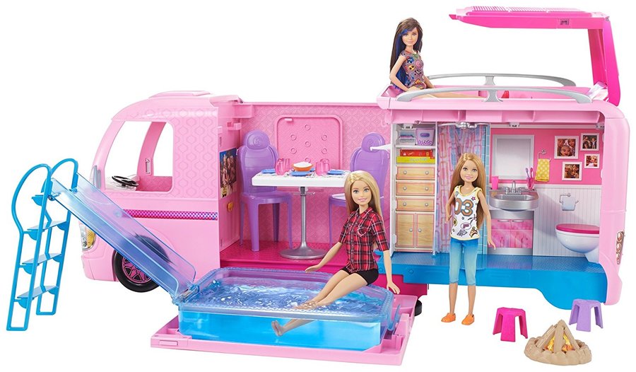 NEW Barbie Puppy Adventure Pop-Up Camper Vehicle Van