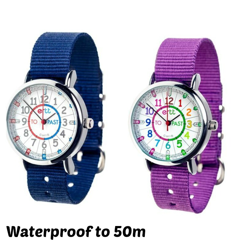 Ertt Easy Read Time Teacher Watch WATERPROOF - Choose from 3 Colors ...