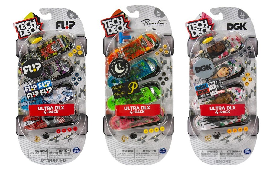 Tech Deck 4 Pack - Choose from 3