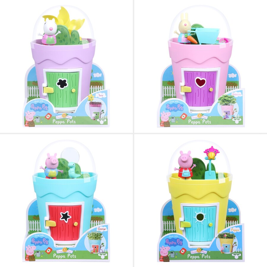 Peppa Pig Grow & Play Pots - Assorted | Lemony Gem Toys