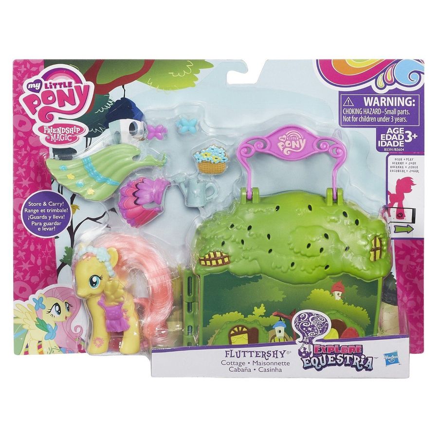 My Little Pony Explore Equestria Fluttershy Cottage Playset | Lemony ...